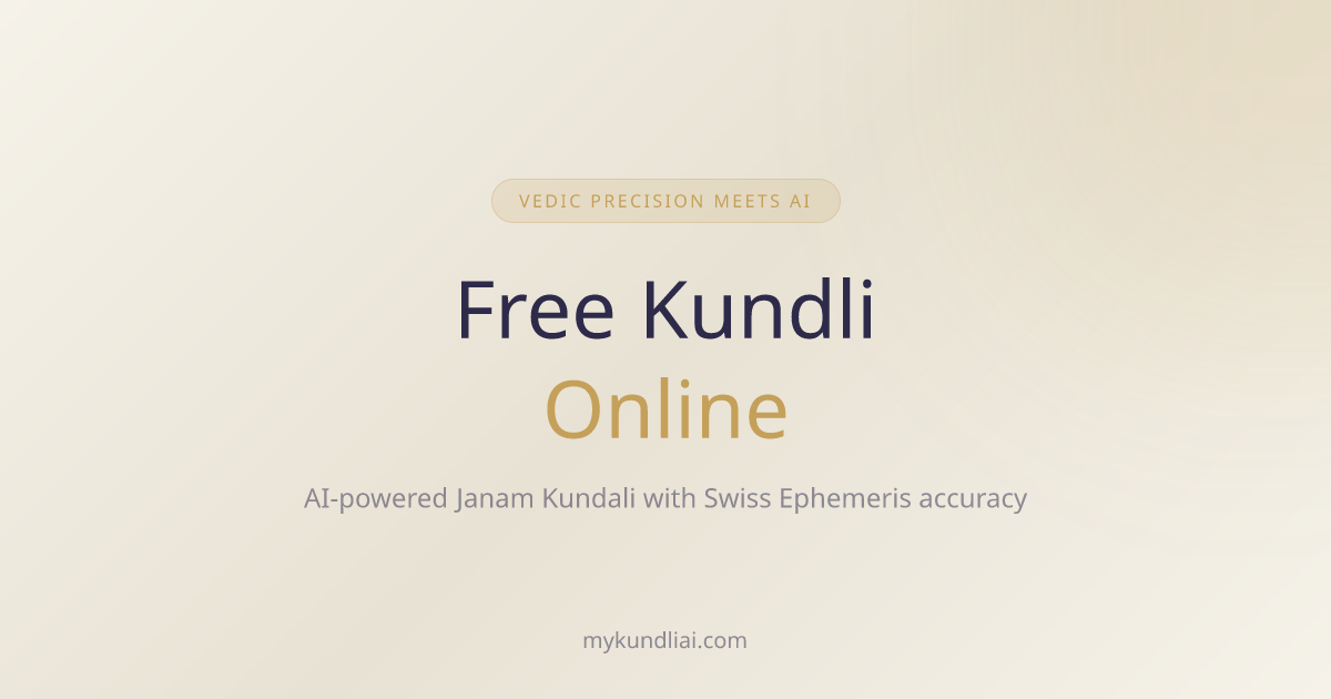 Free Kundli Online - Kundali Maker & Janam Kundali Generator | My Kundli AI